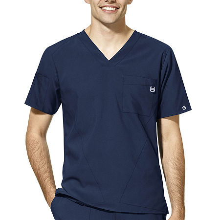 Click here for Wink Mens W123 V-Neck Scrub Top - Navy prices