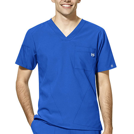 Click here for Wink Mens W123 V-Neck Scrub Top - Royal prices