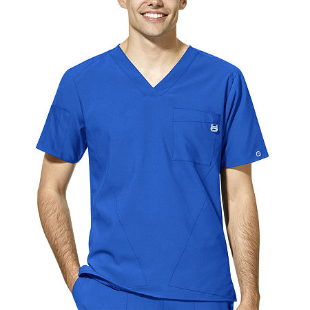 Click here for Wink Mens W123 V-Neck Scrub Top - Royal prices