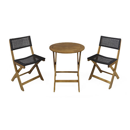 Click here for Hillside 3-pc. Bistro Set Folding  One Size  Brown prices
