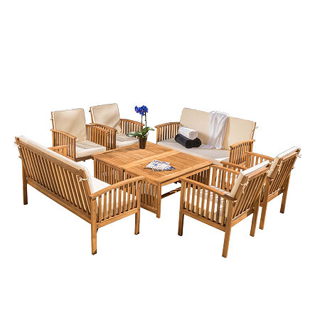 Click here for Carolina 8-pc. Conversation Set  One Size  Brown prices