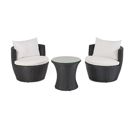 Click here for Kono 3-pc. Conversation Set  One Size  Black prices