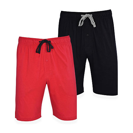Click here for Hanes Mens Knit 2-pc. Pajama Shorts  Medium  Red prices