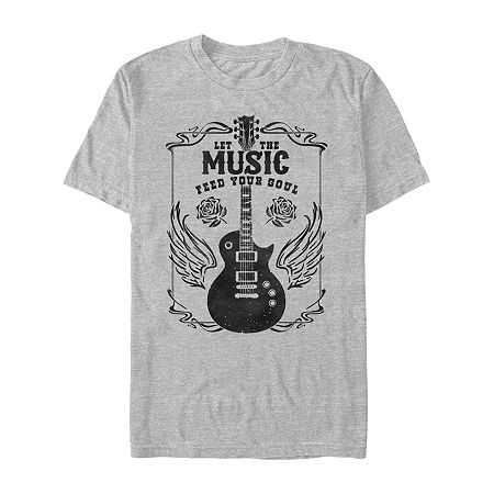 Click here for Mens Short Sleeve Let The Music Feed Your Soul Gra... prices