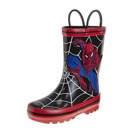 Click here for Spider-Man Little & Big Boys Flat Heel Rain Boots... prices
