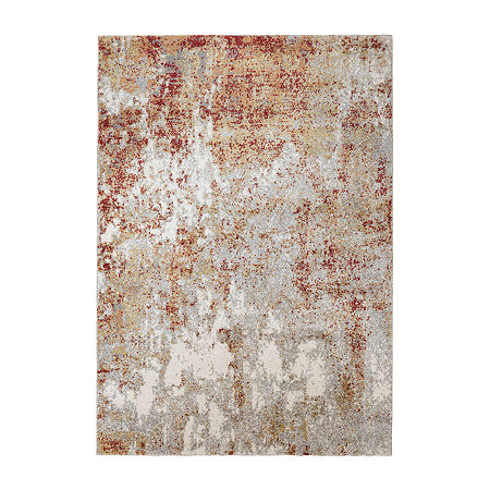 Amer Rugs Yasmin YAS6 53 x 73 Area Rug - Red  Cream