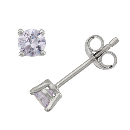 Click here for Lab Created Cubic Zirconia Sterling Silver 4mm Stu... prices