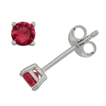 Click here for Lab Created Red Cubic Zirconia Sterling Silver 4mm... prices