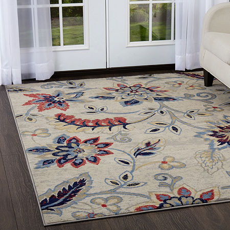 Click here for Home Dynamix Tremont Teaneck Floral Rectangular Ru... prices