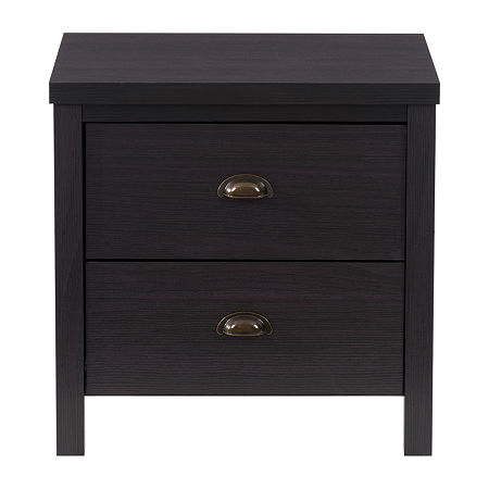 Click here for Corliving Boston 2-Drawer Nightstand  One Size  Bl... prices