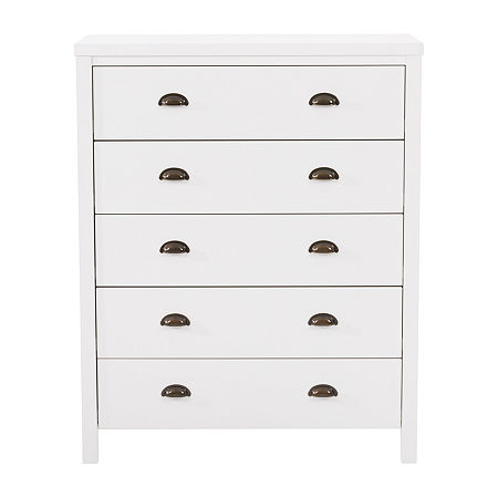 Click here for Corliving Boston 5-Drawer Dresser  One Size  White prices