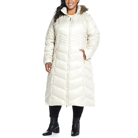 Gallery Womens Heavyweight Plus Puffer Jacket  1x  White