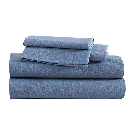 Eddie Bauer Solid Cotton Flannel Sheet Set