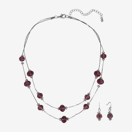 Click here for Mixit Silver Tone And Red Womens 3-pc. Jewelry Set... prices