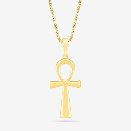 Click here for Womens 10K Gold Cross 18 Inch Pendant Necklace  On... prices