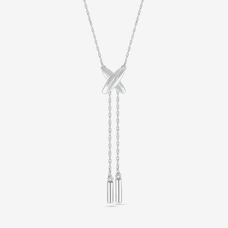 Click here for Lariat Style Womens 10K White Gold Y Necklace  One... prices