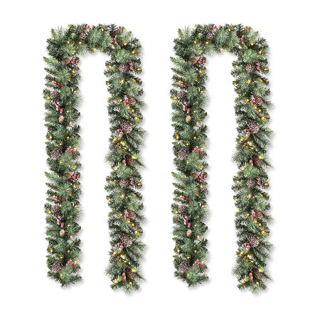 Click here for Glitzhome 2pc 6ft Pinecones Berries Indoor Christm... prices