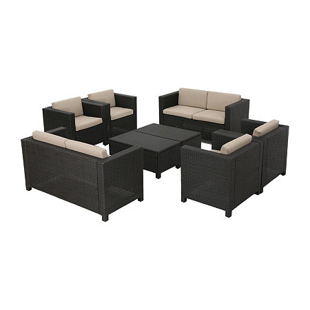 Click here for Puerta 8-pc. Conversation Set  One Size  Brown prices