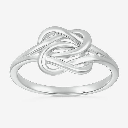 Click here for Womens 8.5MM 10K White Gold Knot Band  8 prices