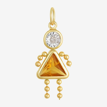 Click here for 10K Gold November Birthstone Babies Girl Charm  On... prices