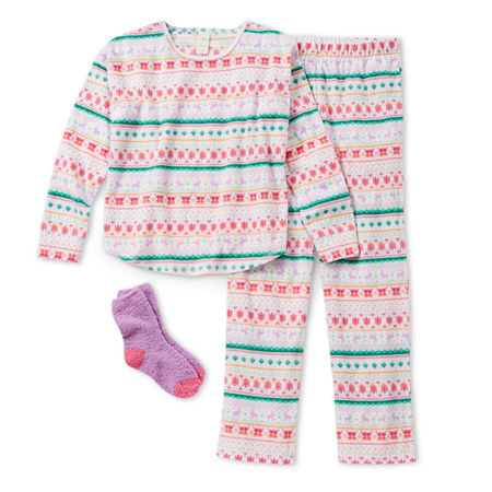 Click here for Thereabouts Little & Big Kid Girls Fleece Crew Nec... prices