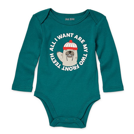 Click here for Okie Dokie Baby Boys Crew Neck Long Sleeve Rib Bod... prices