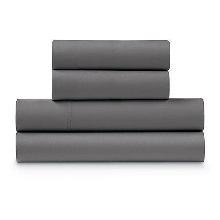 Ella Jayne 1200 Thread Count 100 Cotton Sateen 4-Pc. Sheet Set  California King - Steel
