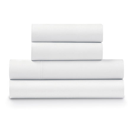 Ella Jayne 1200 Thread Count 100 Cotton Sateen 4-Pc. Sheet Set  King - White