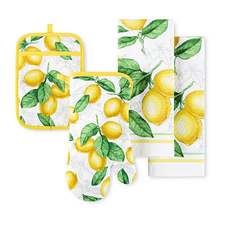 Click here for Martha Stewart Lots of Lemons 4-pc. Mitt + Pot Hol... prices