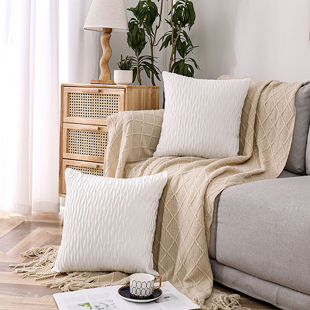 Click here for Regal Home Neil Square Throw Pillow  One Size  Whi... prices