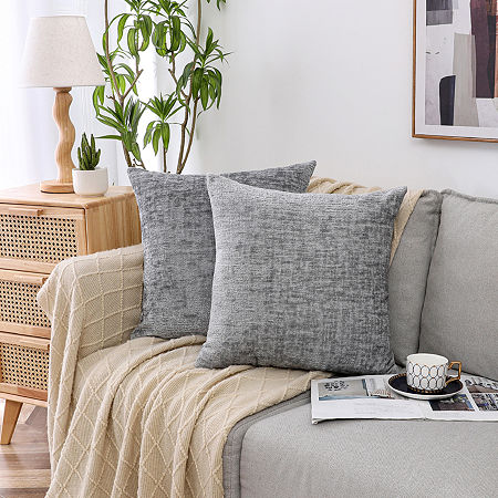 Click here for Regal Home Cora Square Throw Pillow  One Size  Gra... prices