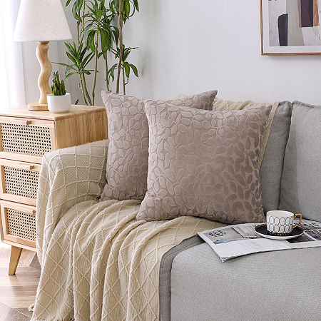 Click here for Regal Home Cut Leaf Square Throw Pillow  One Size... prices