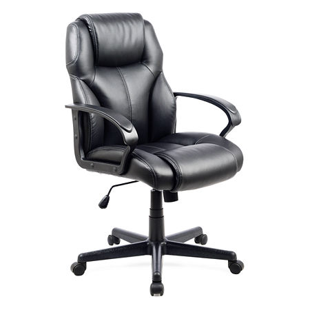Click here for Workspace Faux-Leather Managerial Office Chair  On... prices