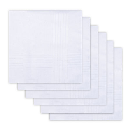 Click here for Dockers 6 Piece Set White Cotton Handkerchief  One... prices