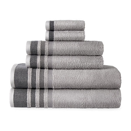 Click here for Home Expressions Solid & Stripe Bath Towel  One Si... prices