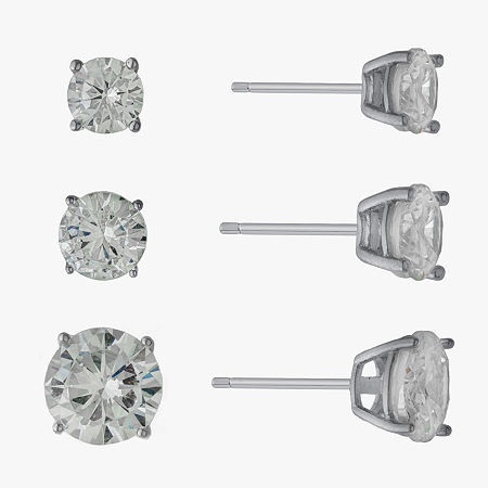 Click here for Silver Treasures Womens Cubic Zirconia Sterling Si... prices