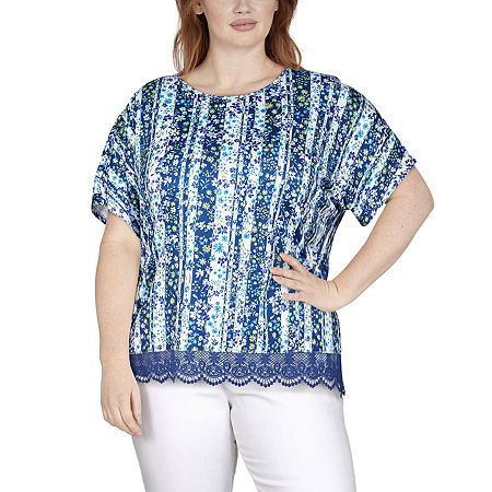 Click here for Larky Lark Womens Plus Scoop Neck Short Sleeve T-S... prices