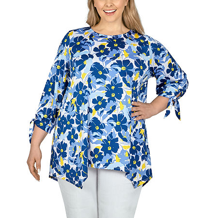 Click here for Larky Lark Womens Plus Crew Neck 3/4 Sleeve T-Shir... prices