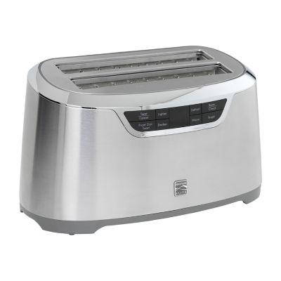 Kenmore Elite 4-Slice Auto-Lift Long Slot Toaster, Stainless Steel ...