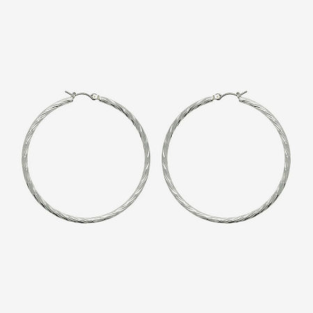 Click here for Mixit Womens 55mm Hoop Earrings  One Size  Gray prices