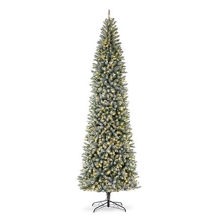 Click here for Glitzhome 11 Ft Pre-Lit Pencil Fir Christmas Tree... prices