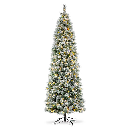 Click here for Glitzhome 9 Ft Pre-Lit Pencil Pine Christmas Tree... prices