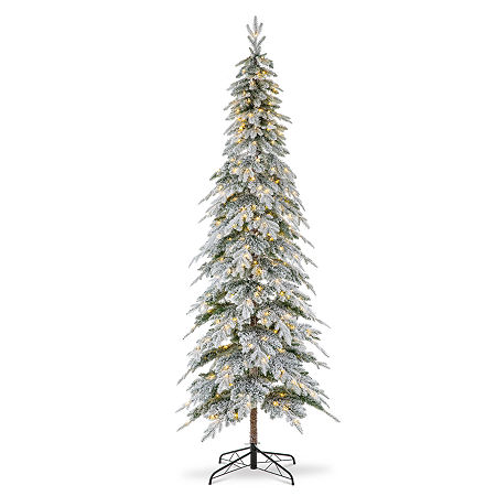 Click here for Glitzhome 9 Ft Pre-Lit Pencil Spruce Christmas Tre... prices