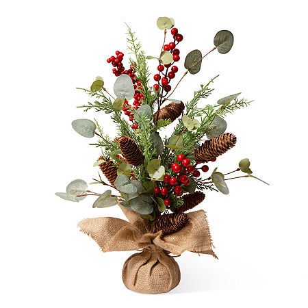 Click here for Glitzhome Floral Christmas Tabletop Tree  One Size... prices