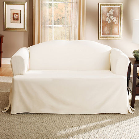Click here for Sure Fit Duck T Cushion Loveseat Slipcover  One Si... prices