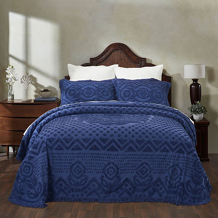 Click here for Better Trends Heirloom Bedspread Set  One Size  Bl... prices