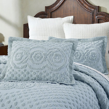 Click here for Better Trends Heirloom Pillow Sham  One Size  Blue prices