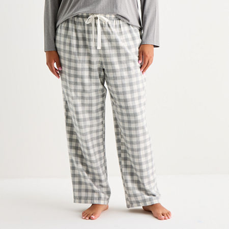 Click here for Sleep Chic Womens Flannel Pajama Pants  2x  Gray prices