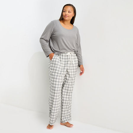 Click here for Sleep Chic Womens Rib Round Neck Long Sleeve Plus... prices