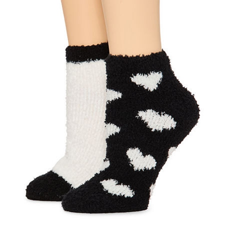 Click here for Mixit Cozy Womens 2 Pair Low Cut Socks  4-10  Blac... prices